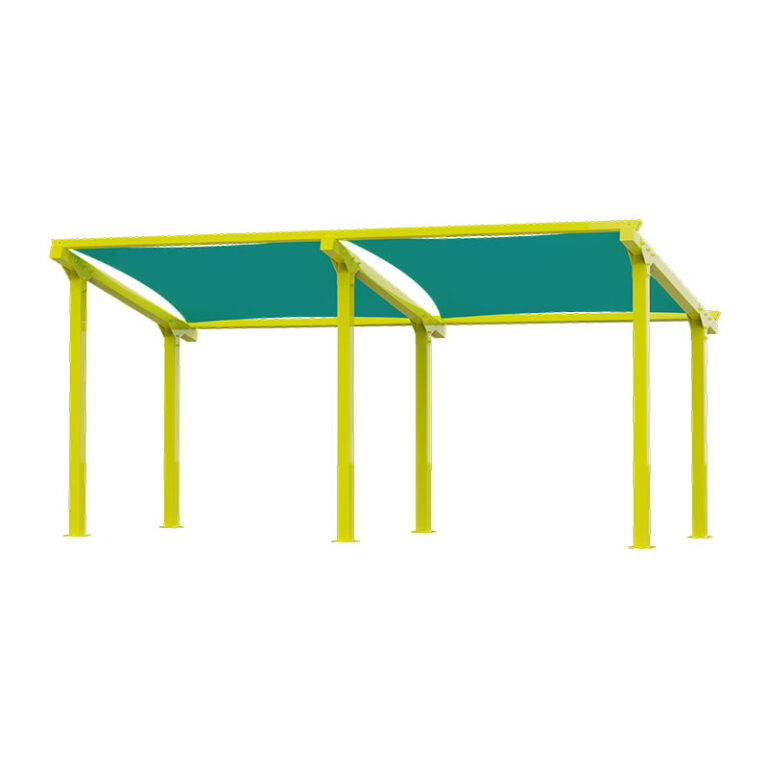 4 Post Sloped Shade Sun Protection Scalable Outdoor Shelter By Sun